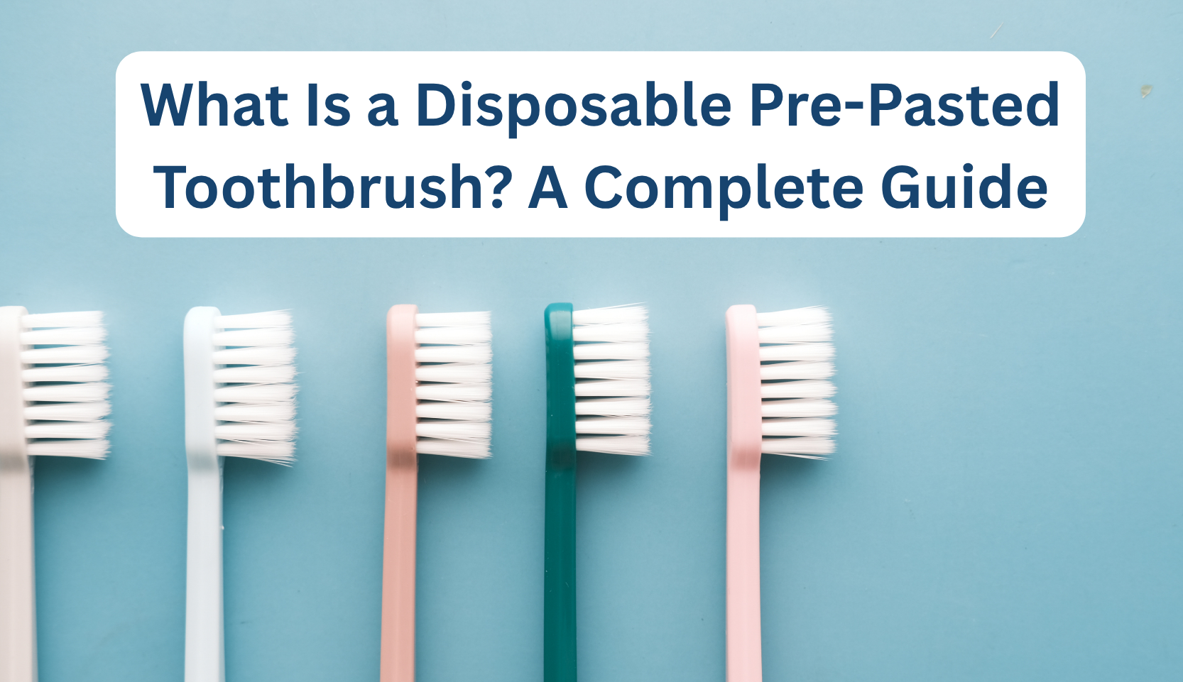 What Is a Disposable Pre-Pasted Toothbrush? A Complete Guide – B.WEISS ...